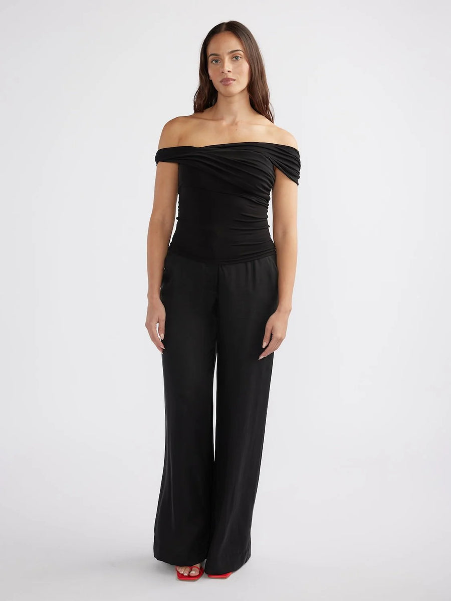 Josie Cross Over Top, Black | Ena Pelly – Ted & Olive Boutique