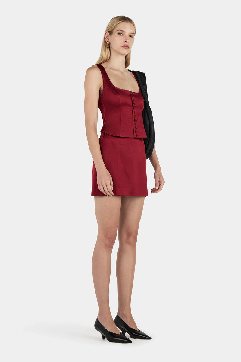 Rowena Corset Top Red Dahila | Hansen & Gretal – Ted & Olive Boutique