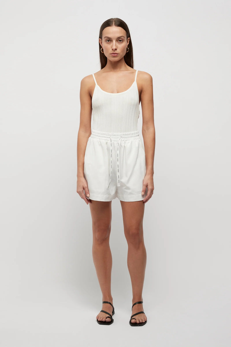 Reflection Ribbed Knit Singlet, White | Friend of Audrey – Ted & Olive ...